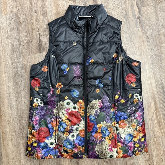 Norm Thompson | Jackets & Coats | Norm Thompson Floral Puffer Vest ...